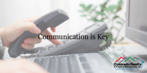 Communication is key!